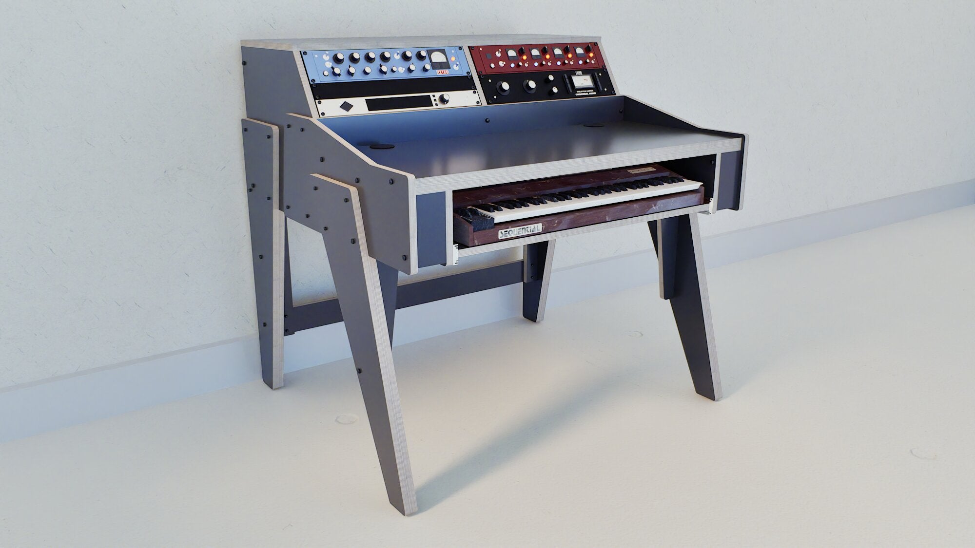 Europa 2B - Compact Home Studio Desk – Fusion Studio Works
