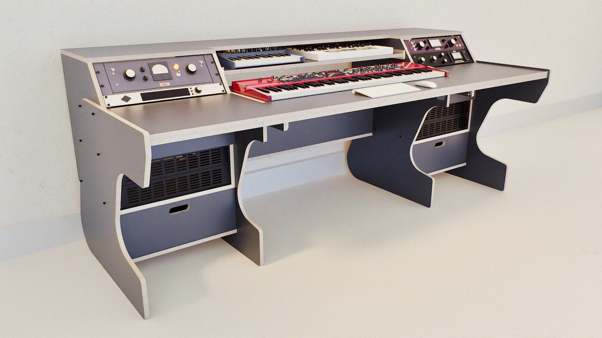 Middle Eight 2BH - Studio Desk for Keyboards and Consoles – Fusion ...