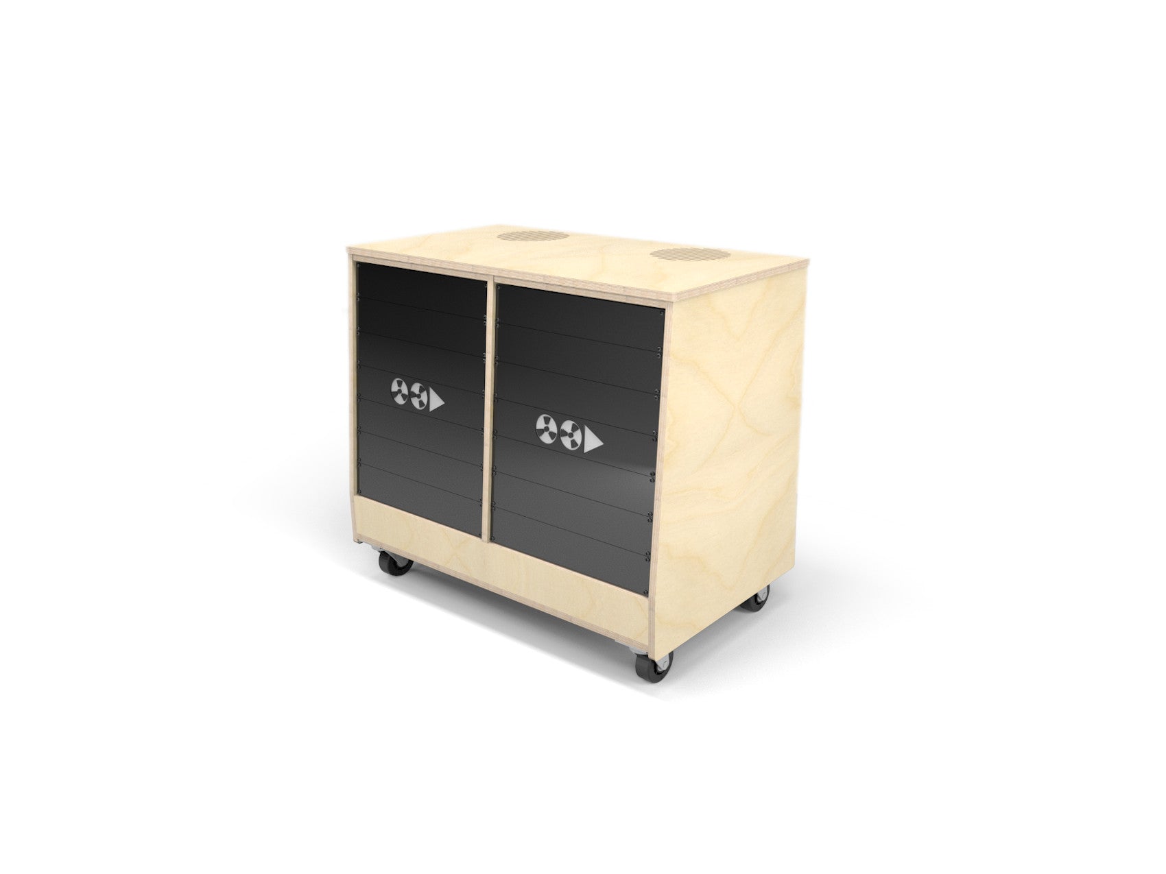 2 Rack 1914 - 28RU Rolling Studio Rack – Fusion Studio Works