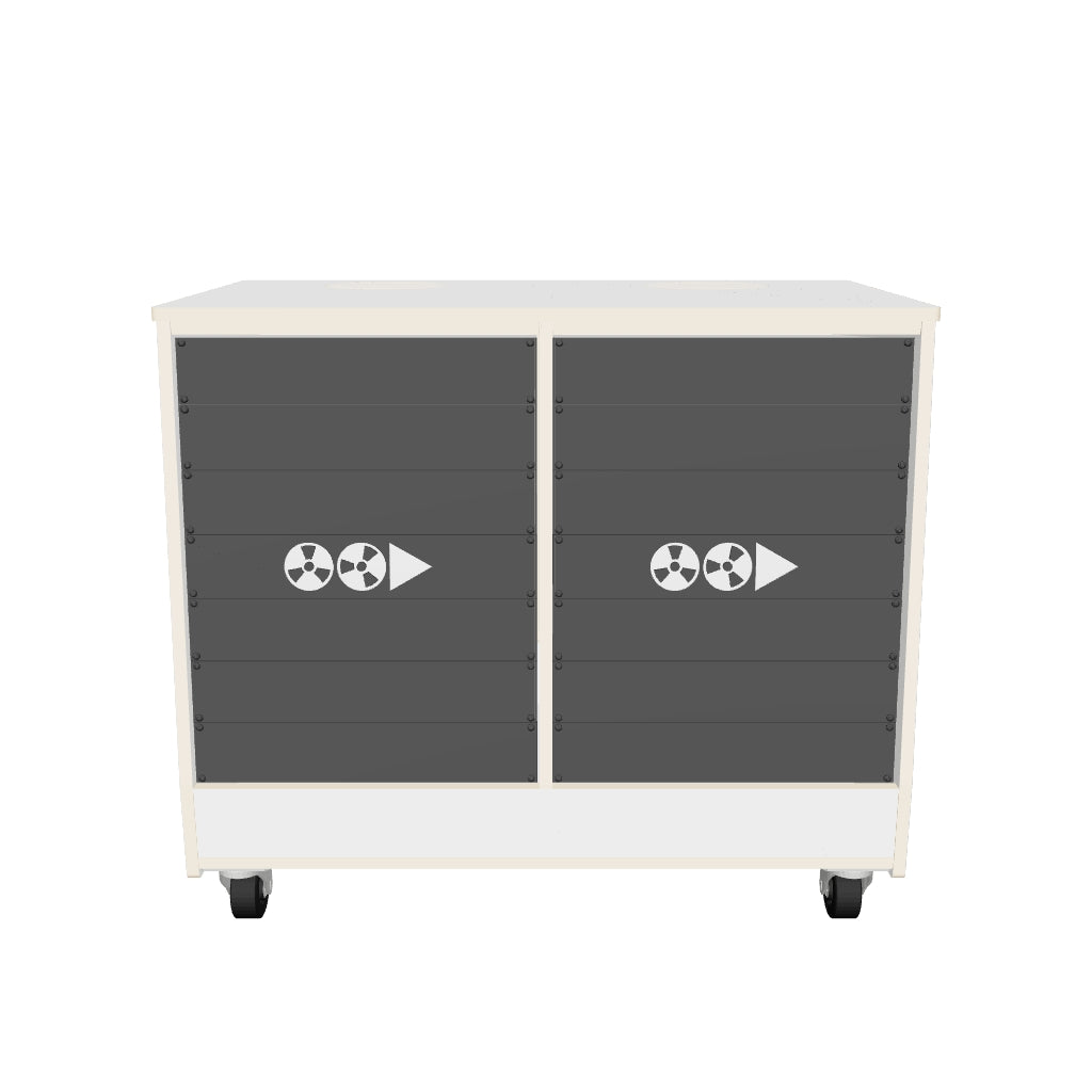 2 Rack 1914 - 28RU Rolling Studio Rack – Fusion Studio Works